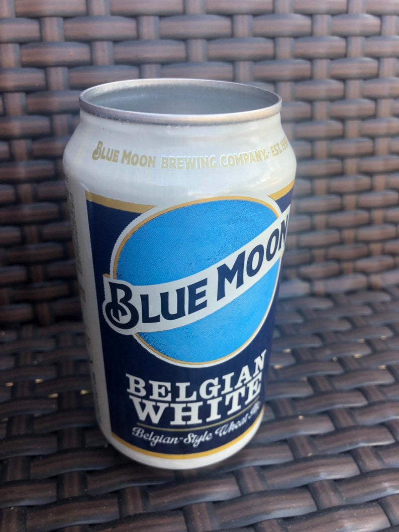 Blue Moon Beer Can or Glass Bottle Candle - Etsy