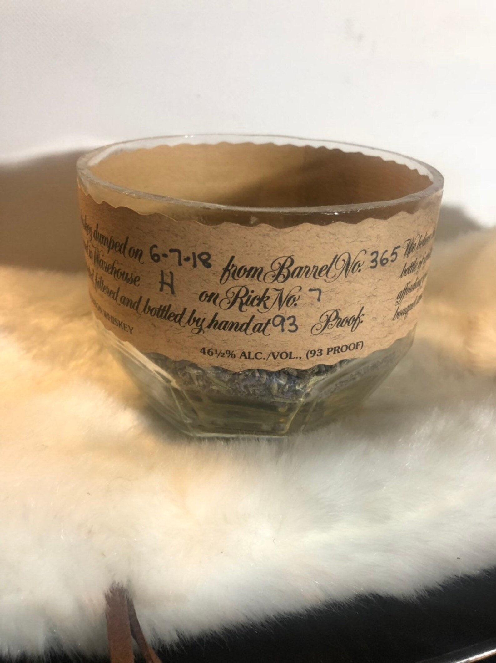 Blantons Kentucky Straight Bourbon Candy Dish Vase or Candle - Etsy