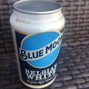 Blue Moon Beer Can or Glass Bottle Candle - Etsy
