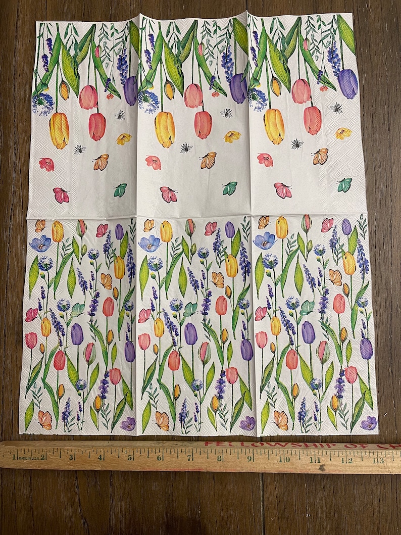 Blooming Spring Bundle Pack of 10 Napkins for Decoupage Flowers, Floral ...