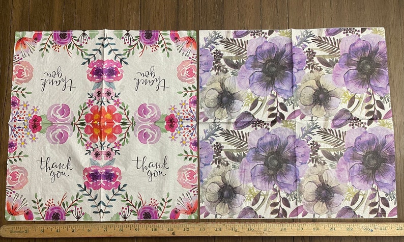 Blooming Spring Bundle Pack of 10 Napkins for Decoupage Flowers, Floral ...