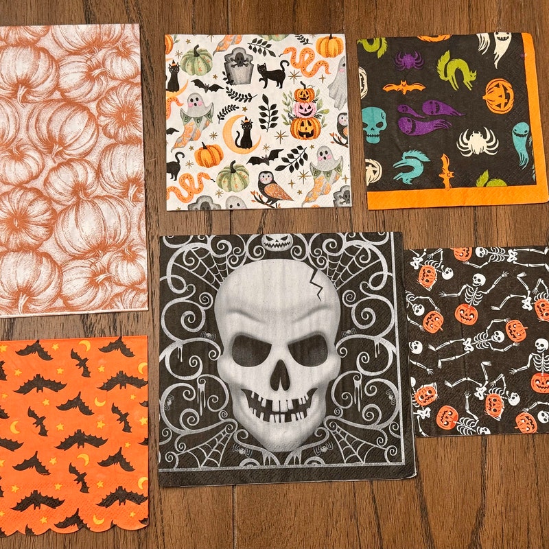 Halloween Themed Napkins - Etsy