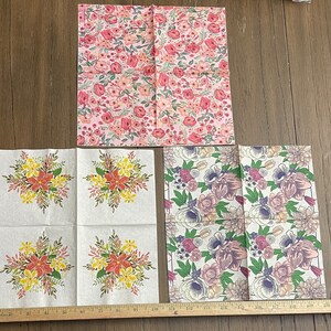 Blooming Spring Bundle Pack of 10 Napkins for Decoupage Flowers, Floral ...