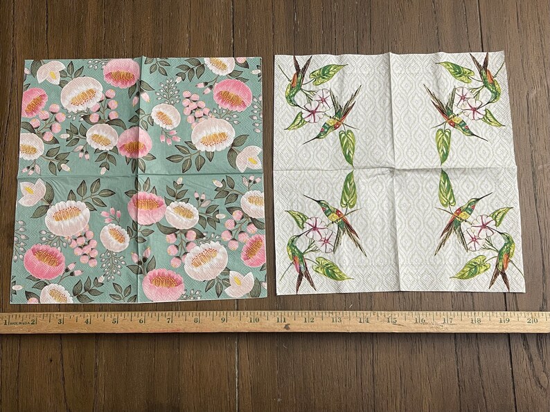 Blooming Spring Bundle Pack of 10 Napkins for Decoupage Flowers, Floral ...