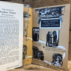 The Story of Stephen Foster Signature Books With Dust Jacket 1954 - Etsy