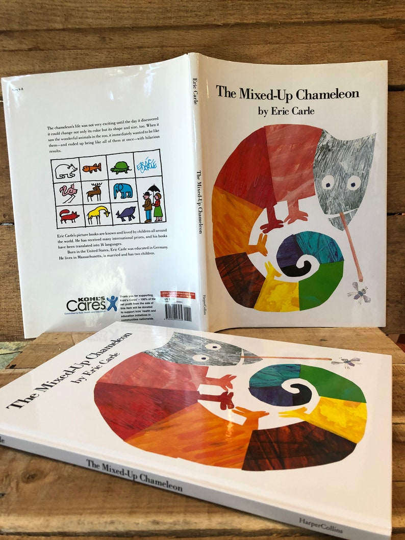 The Mixed-up Chameleon by Eric Carle: With Dust Jacket - Etsy