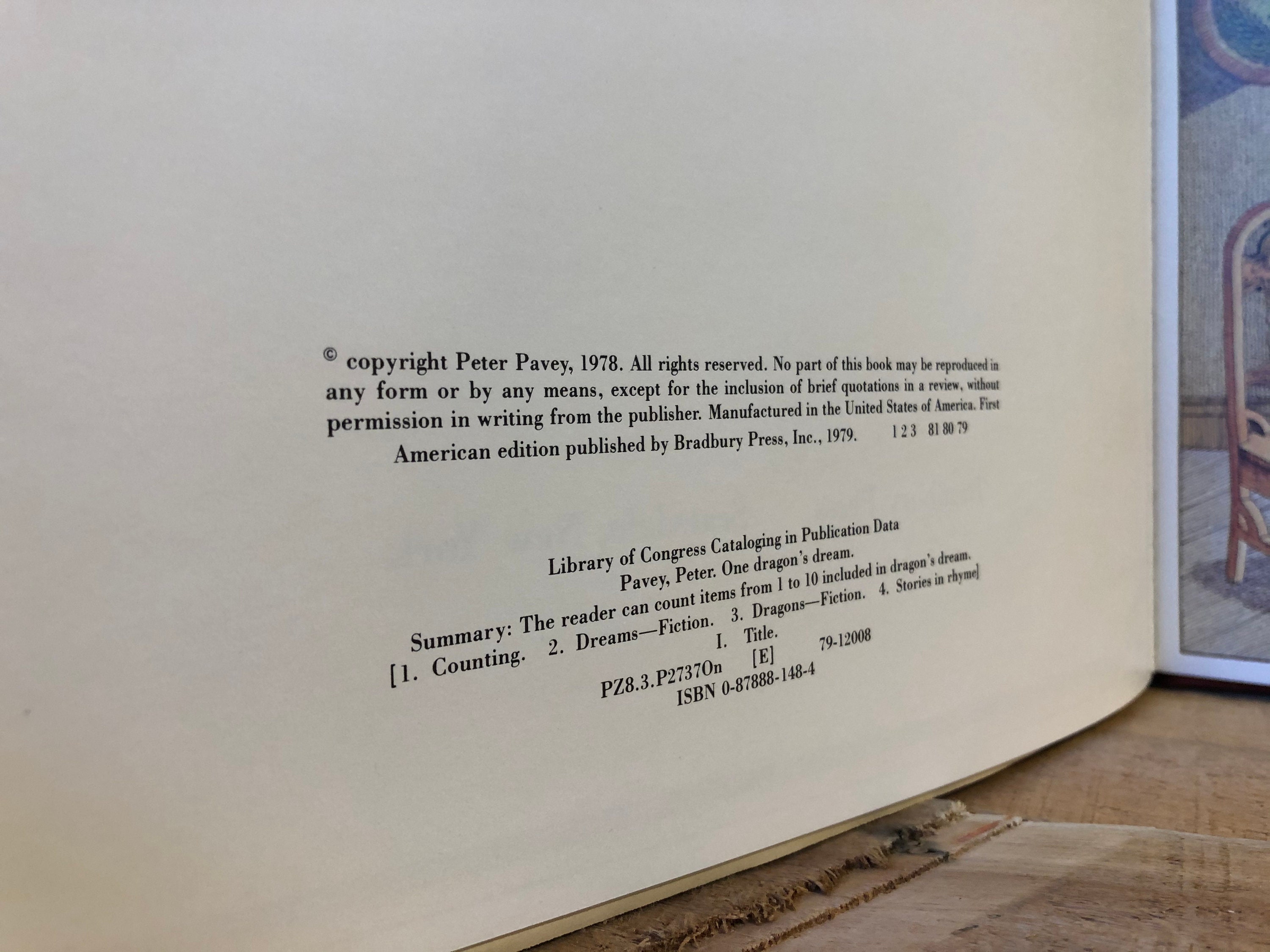 One Dragon's Dream by Peter Pavey: With Dust Jacket 1979 | Etsy