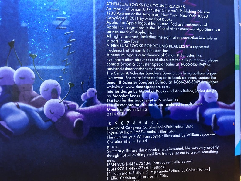 The Numberlys by William Joyce and Christina Ellis: With Dust - Etsy