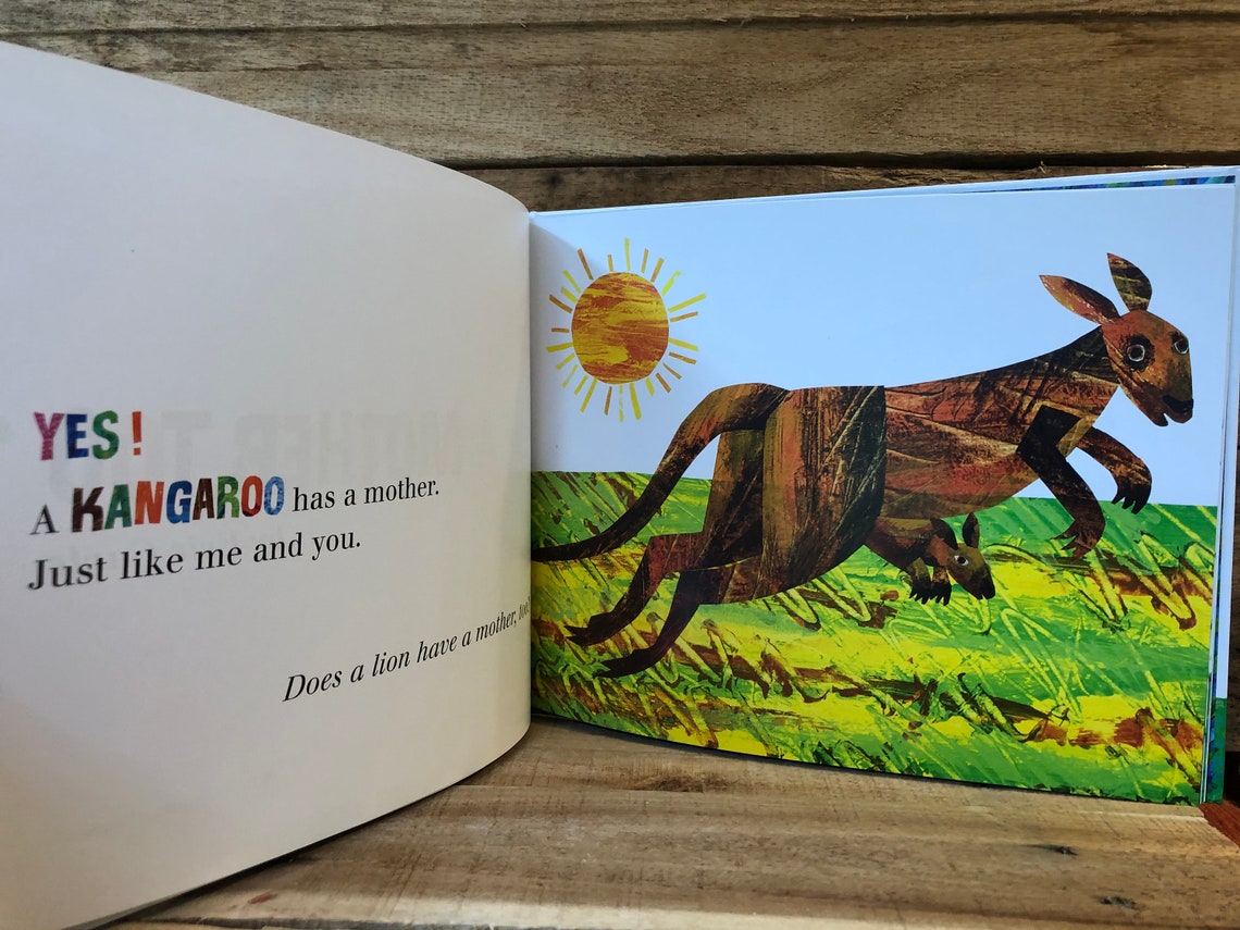 Does a Kangaroo Have a Mother Too by Eric Carle: - Etsy
