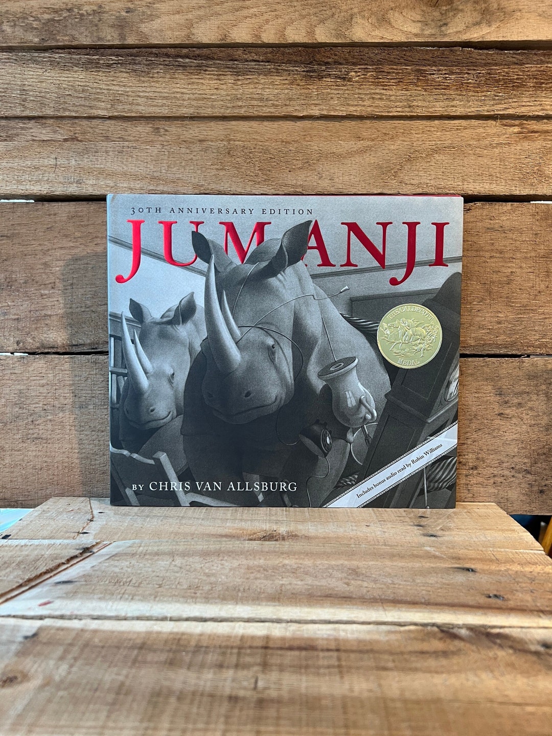 Jumanji by Chris Van Allsburg- Thirtieth Anniversary Edition: With Dust ...