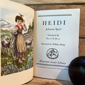 Heidi by Johanna Spyri, Illustrated Junior Library: With Dust Jacket ...