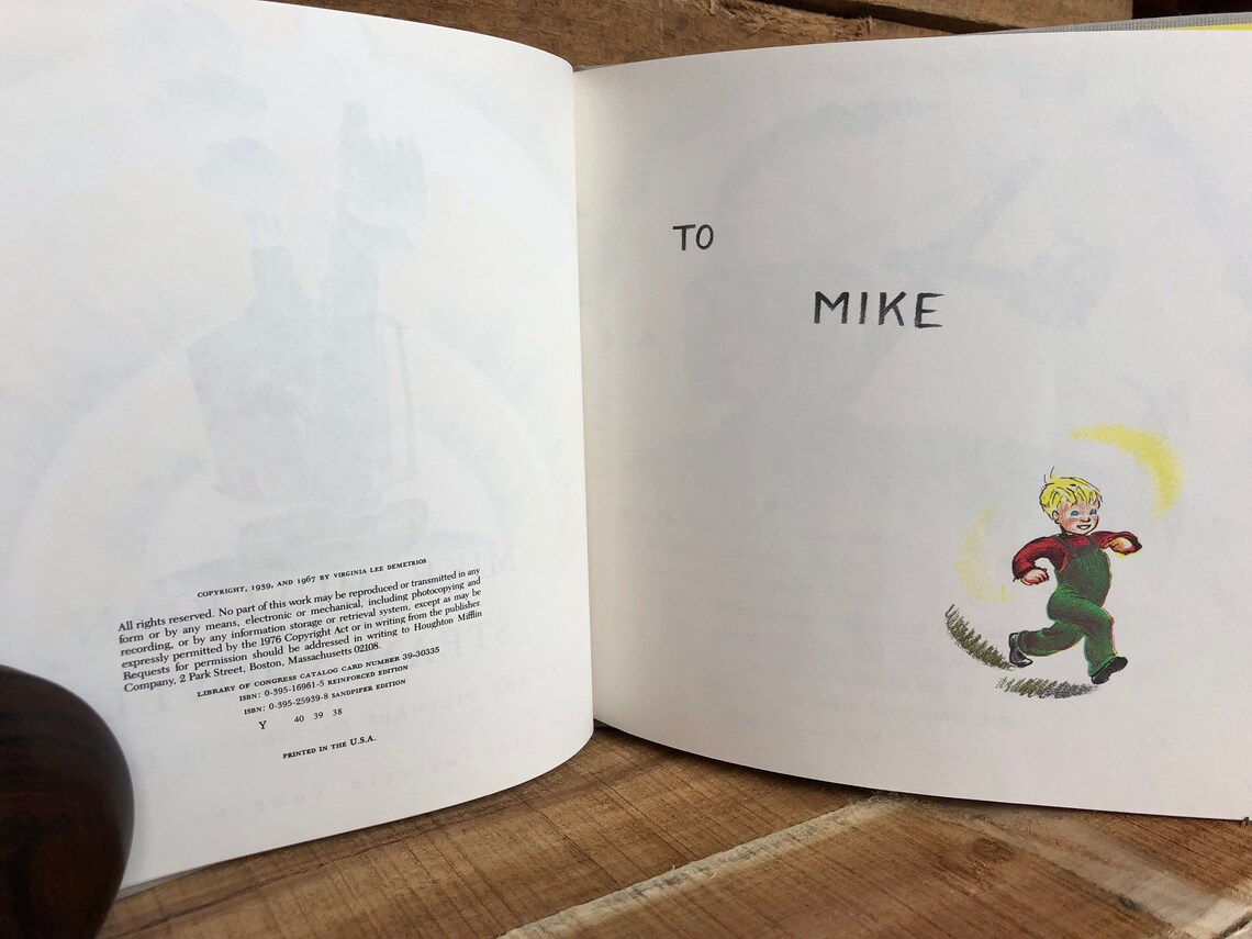 Mike Mulligan and the Steam Shovel by Virginia Lee Burton: | Etsy