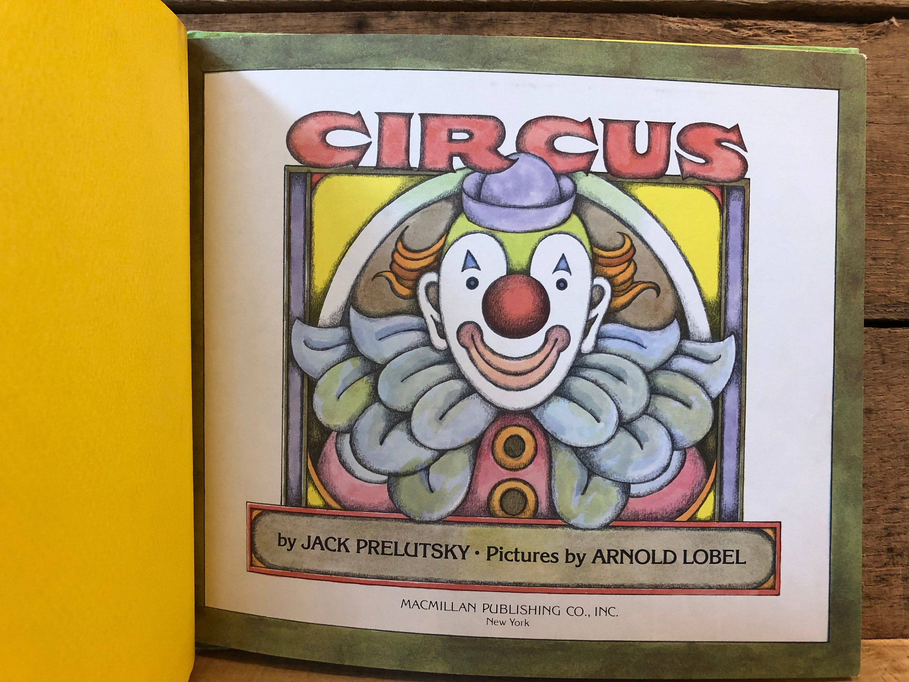 Circus by Jack Prelutsky, Illustrated by Arnold Lobel: 1974 - Etsy