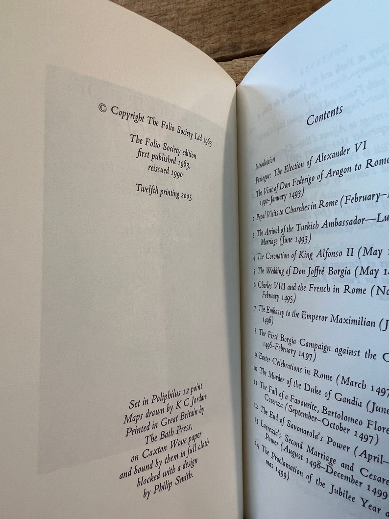 At the Court of the Borgia: the Folio Society With Slipcase 1990 - Etsy