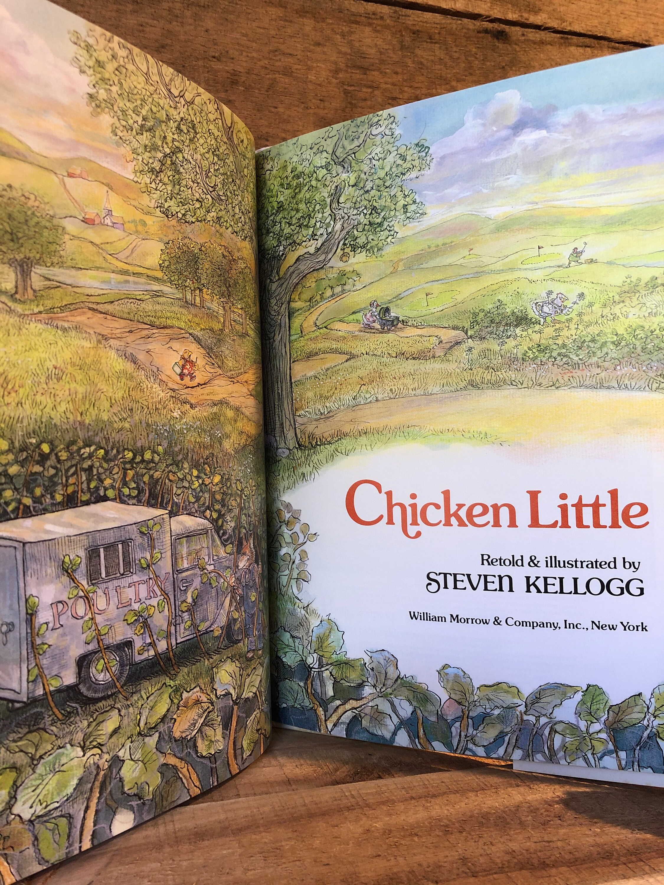 Chicken Little Retold and Illustrated by Steven Kellogg: With - Etsy