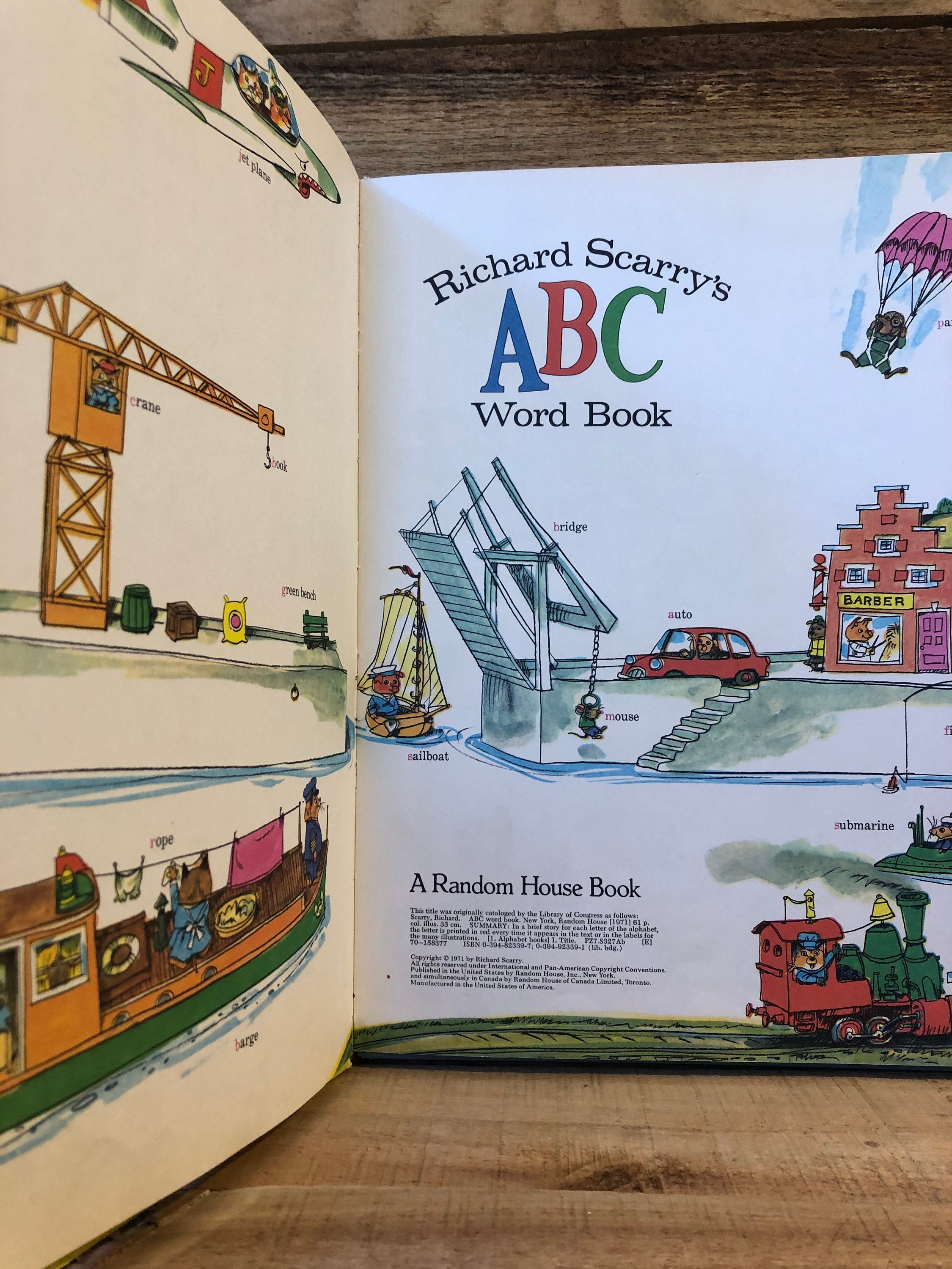 Richard Scarry's ABC Word Book: 1971 - Etsy