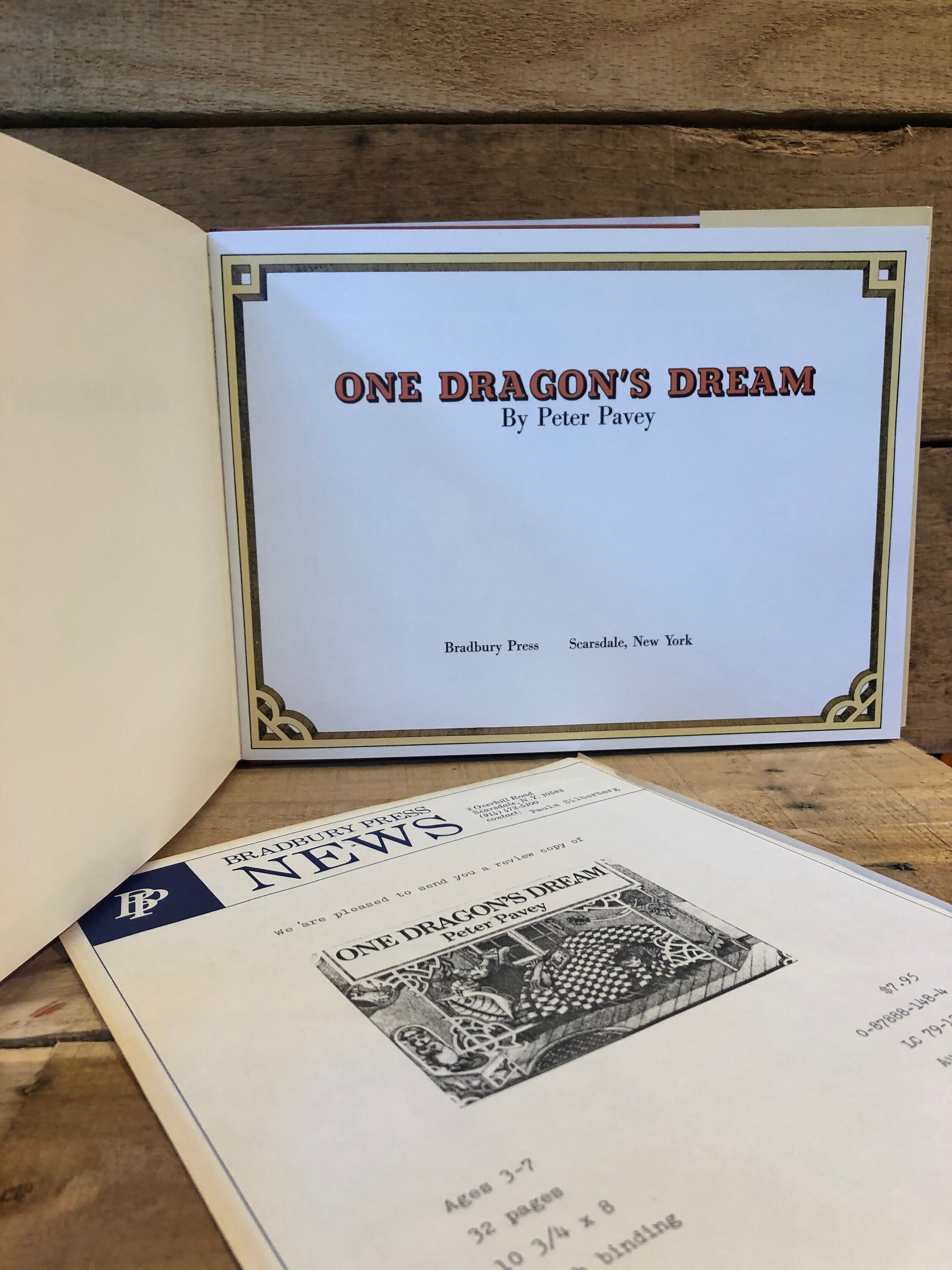 One Dragon's Dream by Peter Pavey: With Dust Jacket 1979 | Etsy