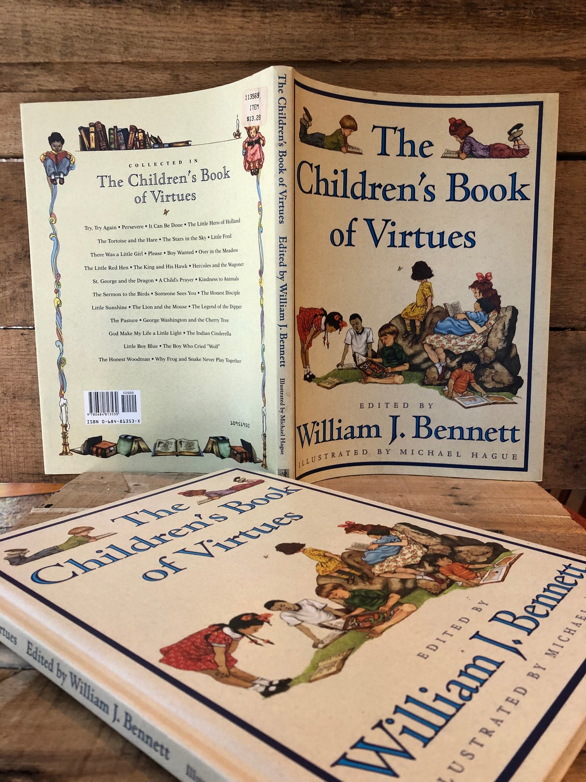 The Children's Book of Virtues Edited by William J. - Etsy