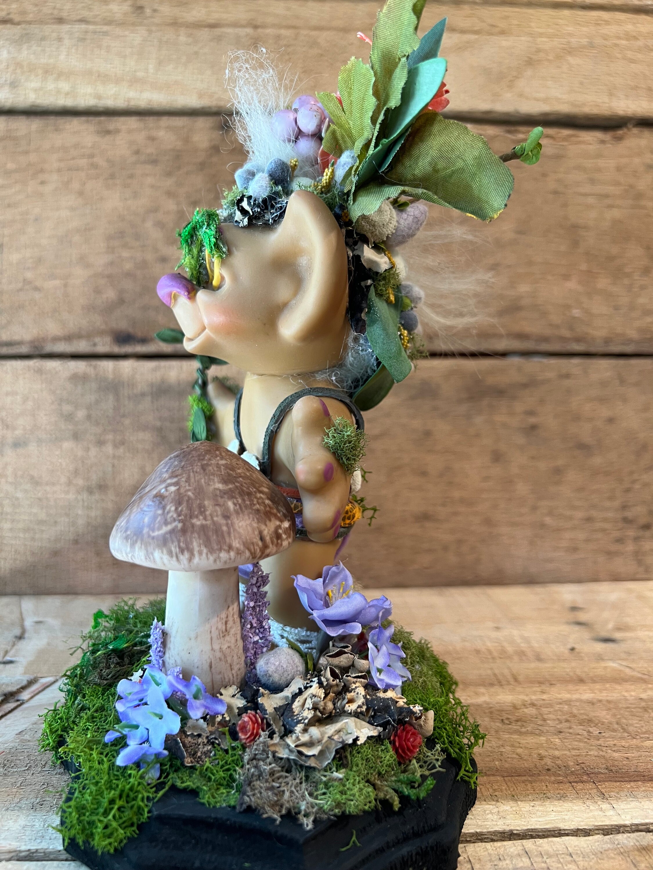 Troll Dolltroll Doll Art Fall Decor Upcycled Troll Doll: - Etsy