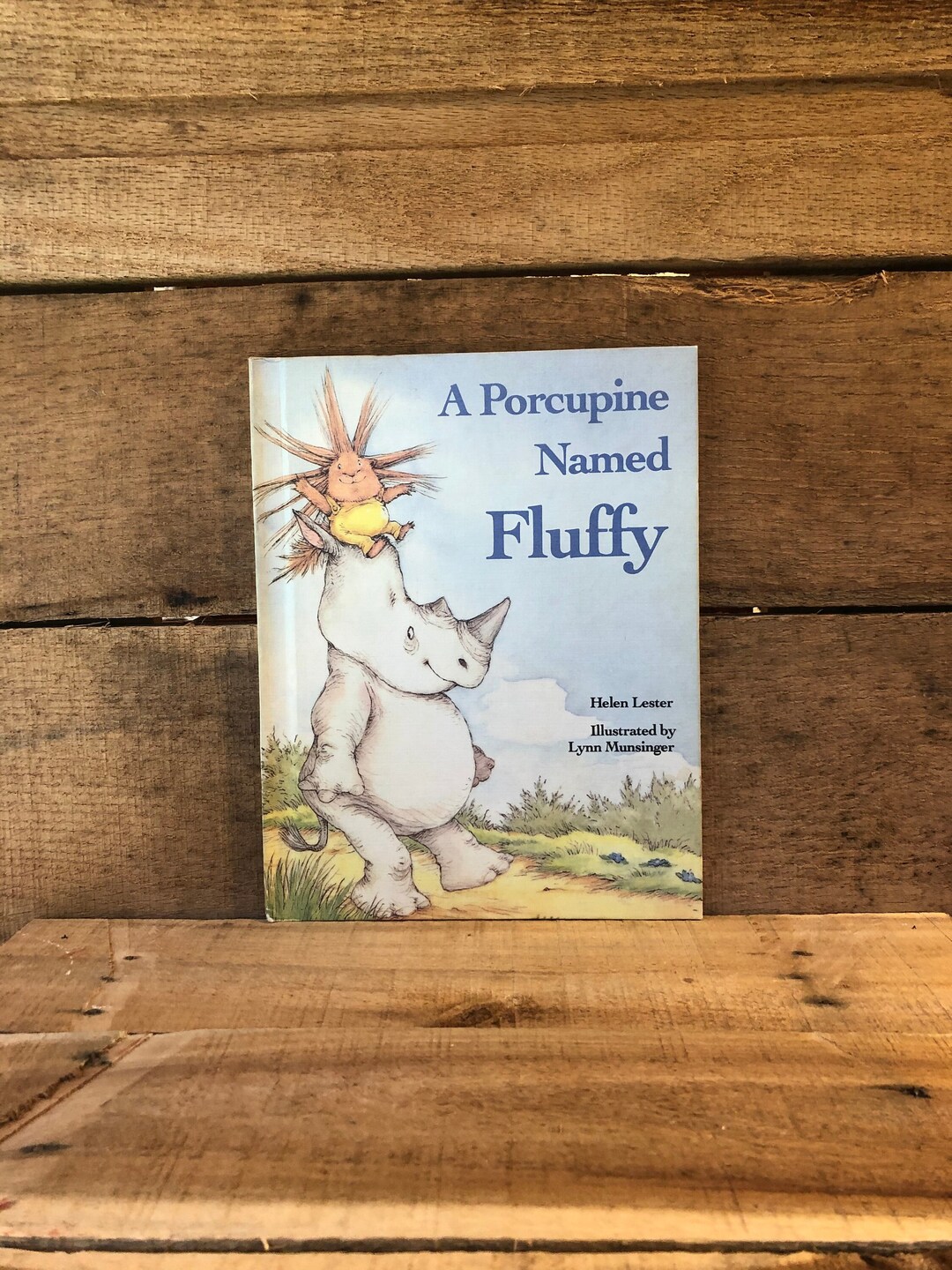 A Porcupine Named Fluffy by Helen Lester: Weekly Reader 1986 - Etsy
