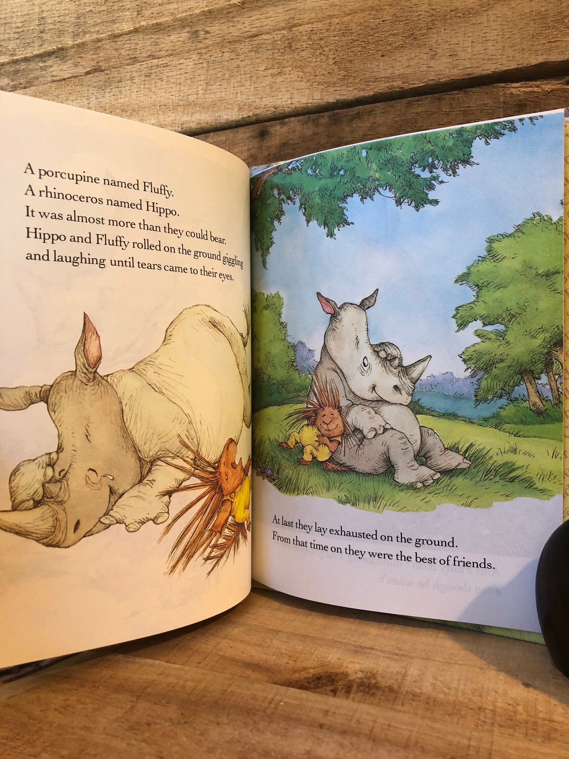 A Porcupine Named Fluffy by Helen Lester: Weekly Reader 1986 - Etsy