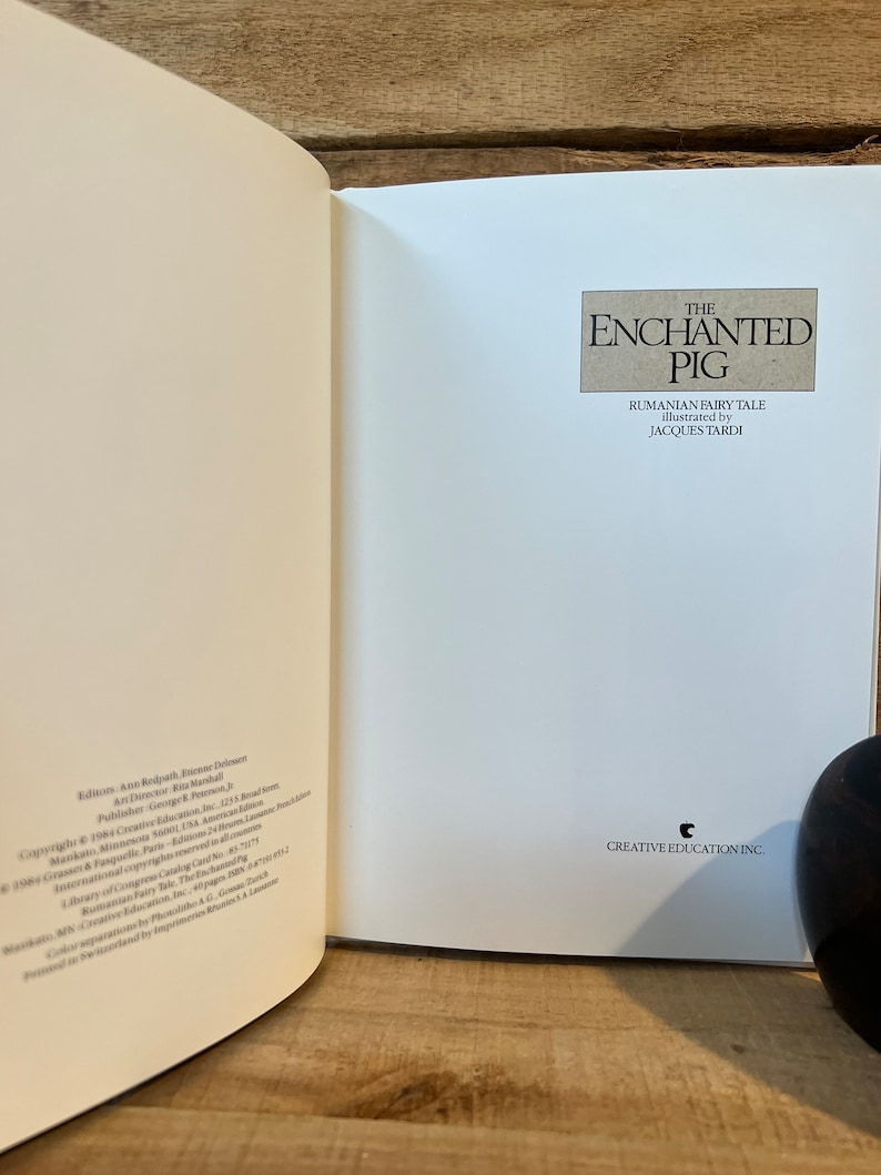 The Enchanted Pig- A Romanian Fairy Tale, Illustrated by Jacques Tardi ...