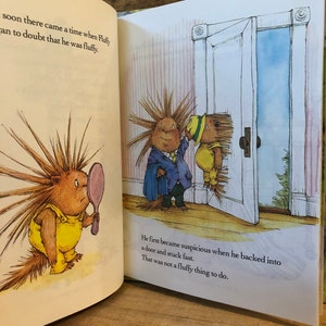 A Porcupine Named Fluffy by Helen Lester: Weekly Reader 1986 - Etsy