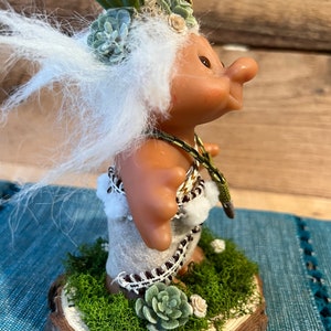 Troll Doll Troll Doll Art Home Decor Upcycled Troll Doll: - Etsy
