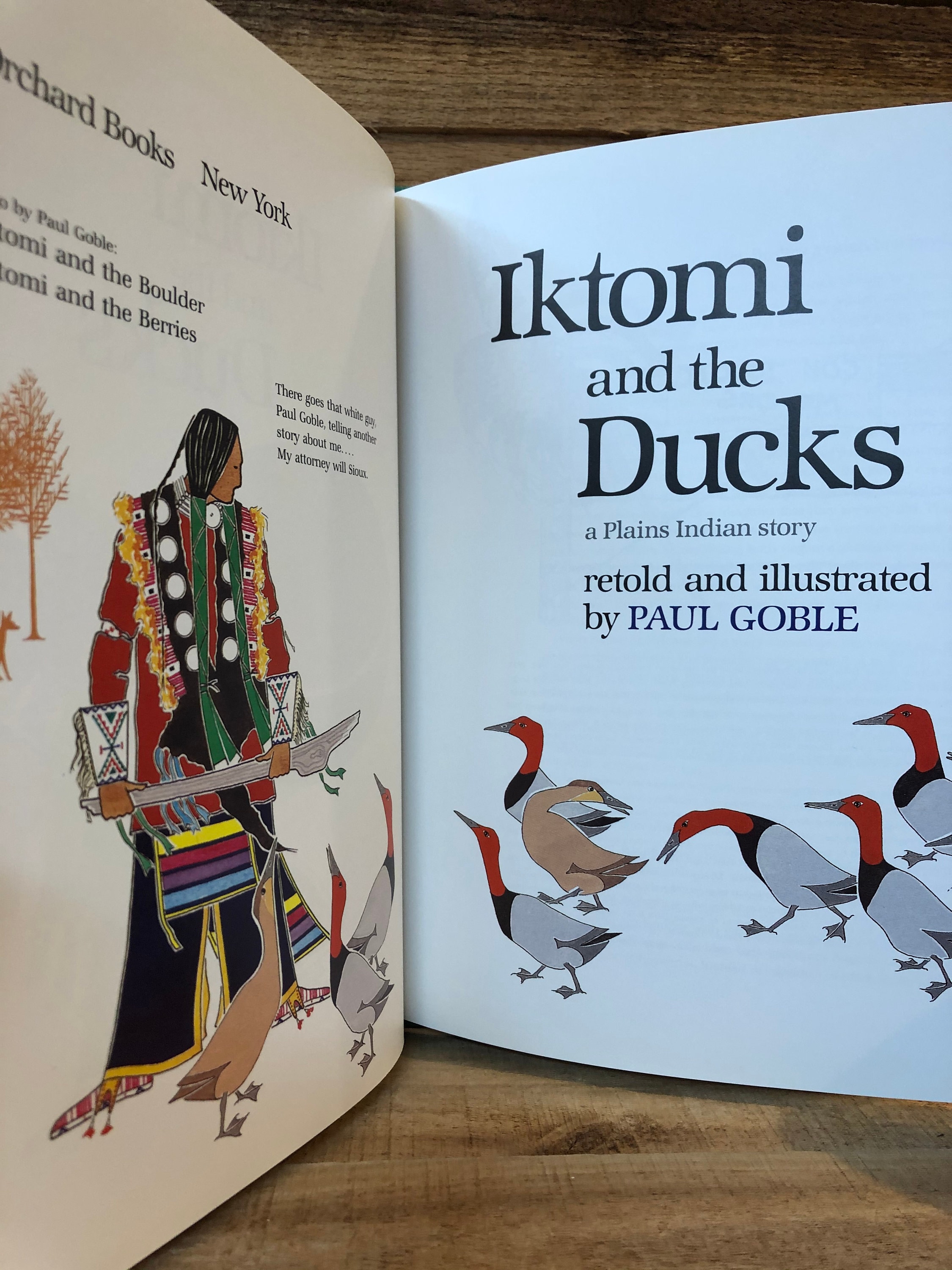 Iktomi and the Ducks by Paul Goble: with Dust Jacket 1990 | Etsy