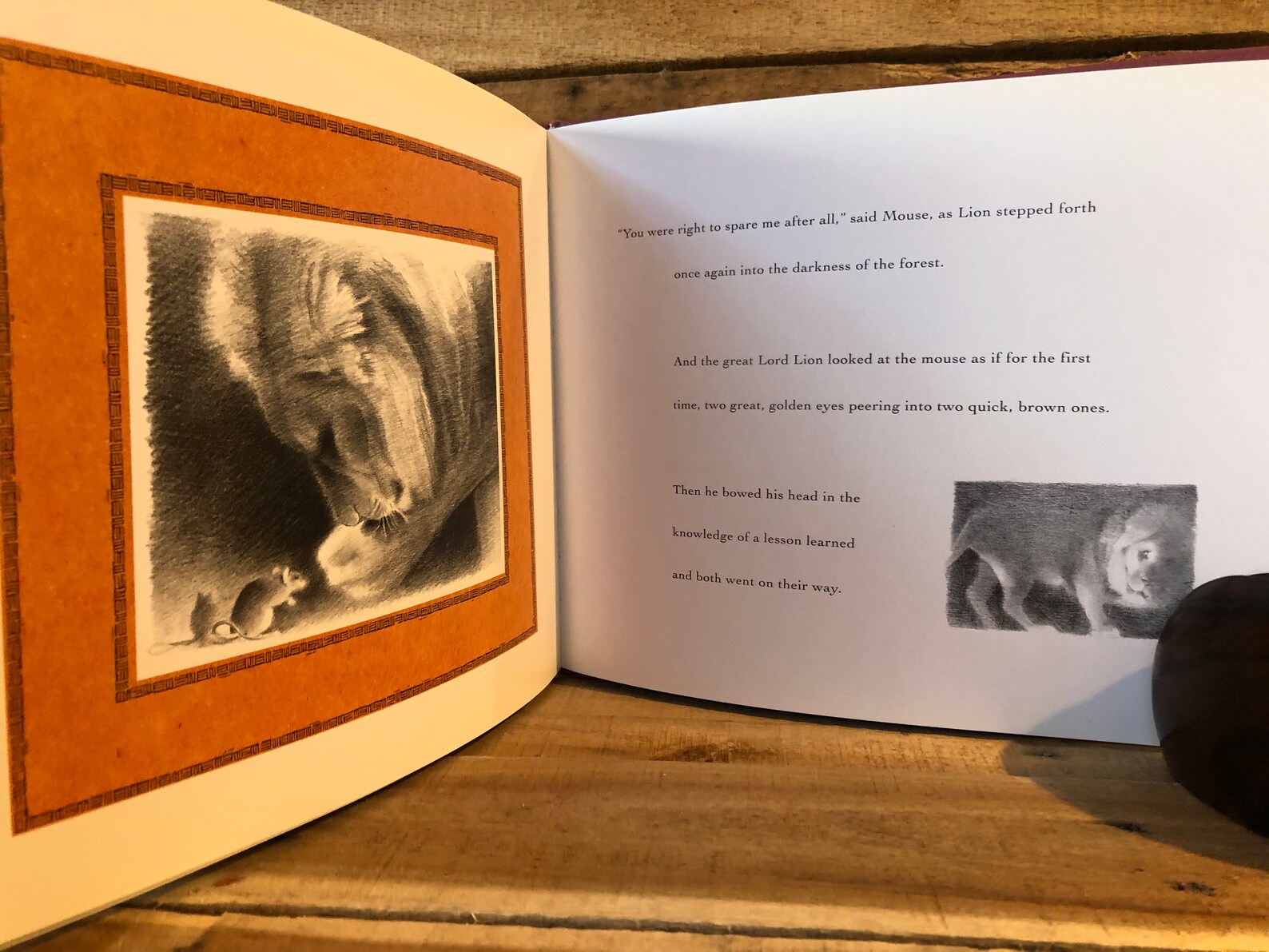 The Lion and the Mouse an Aesop Fable Illustrated by Ian | Etsy