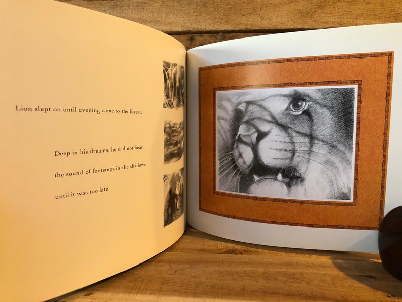 The Lion and the Mouse an Aesop Fable Illustrated by Ian | Etsy