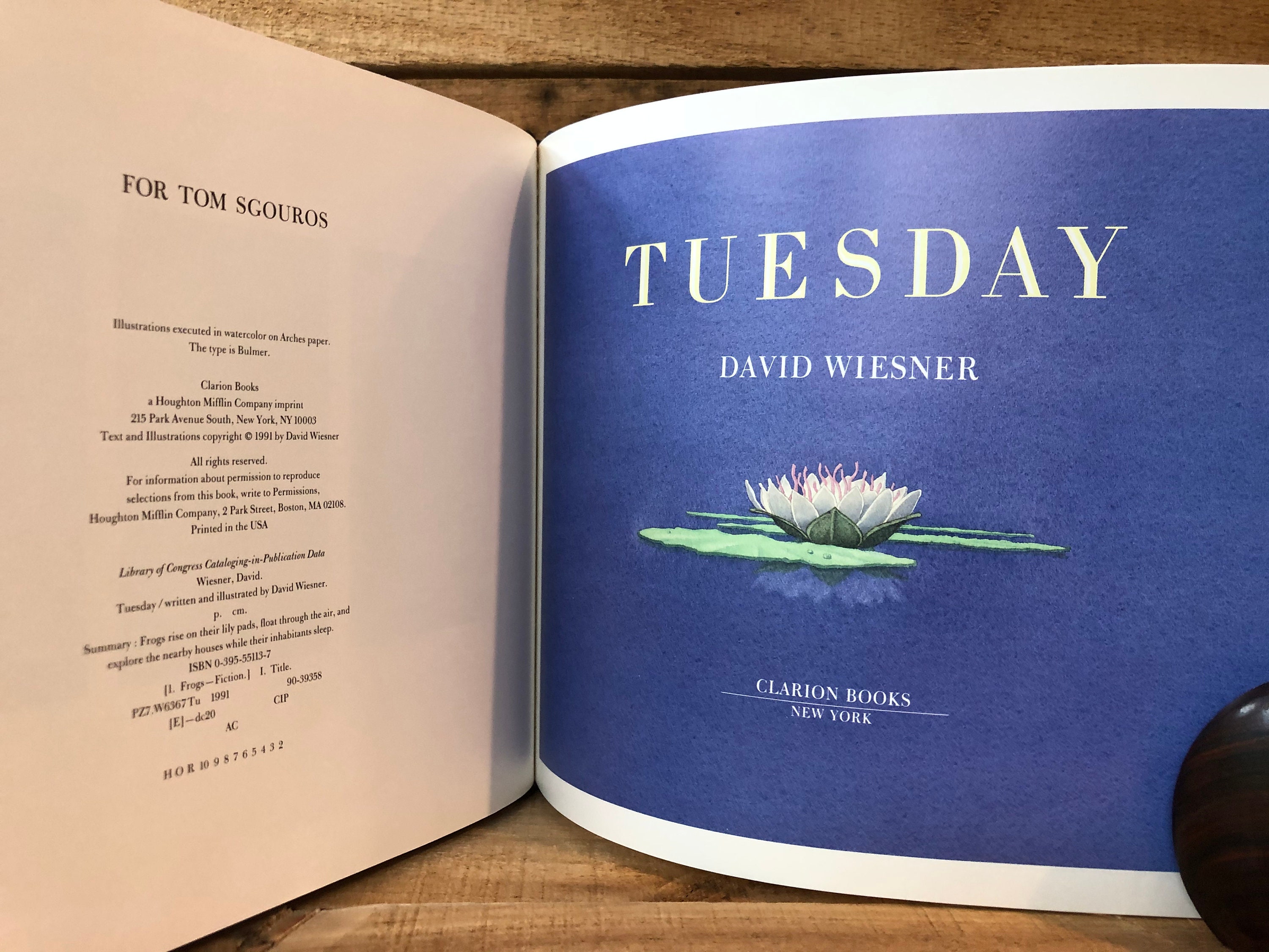 Tuesday by David Wiesner: With Dust Jacket 1991 - Etsy
