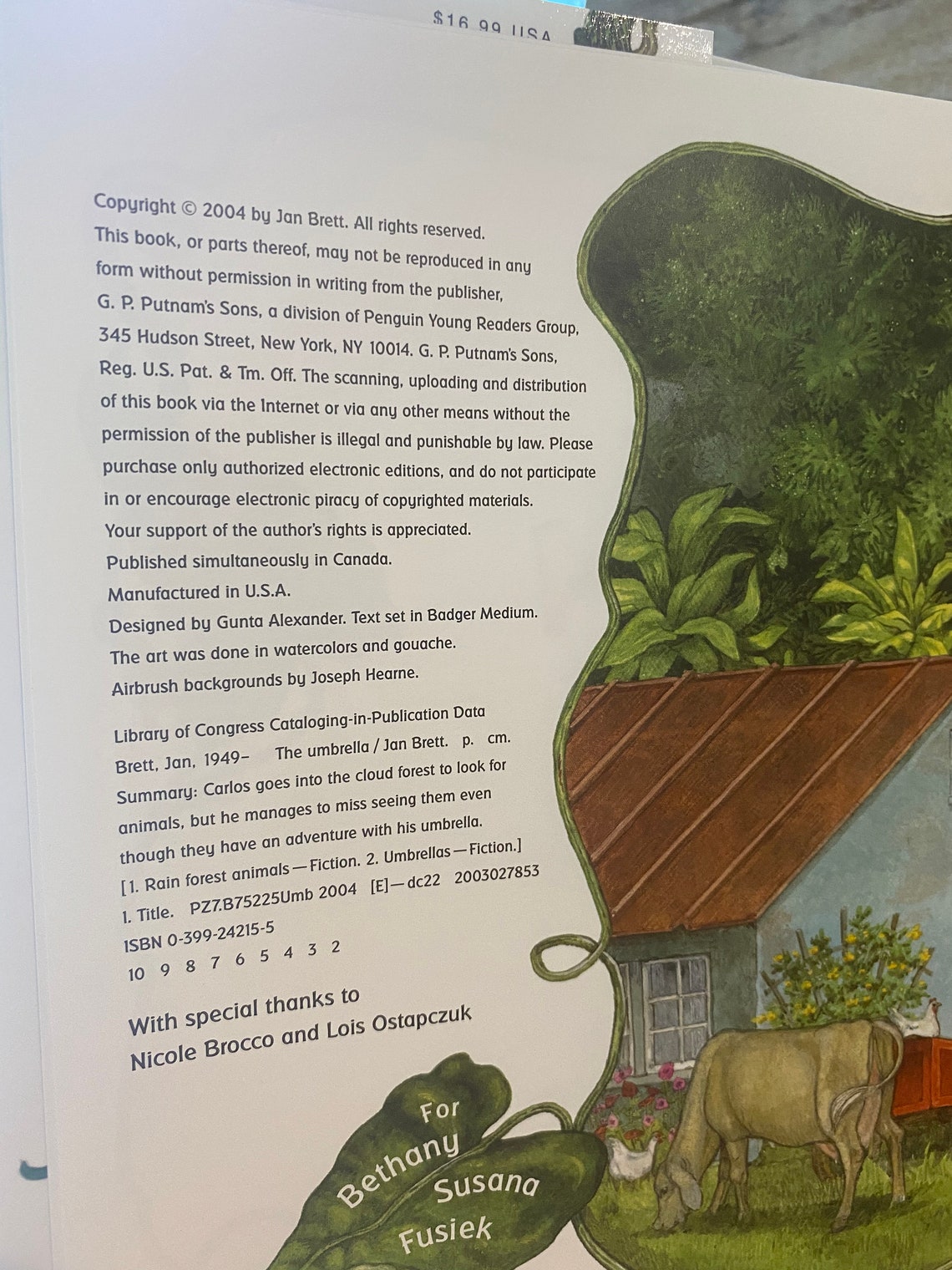 The Umbrella by Jan Brett - mazproduction