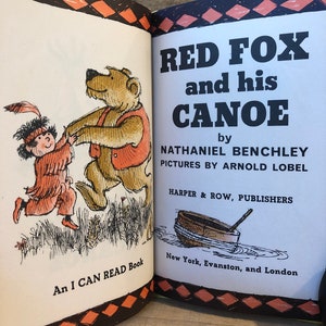 Red Fox and His Canoe, Illustrated by Arnold Lobel: an I Can Read Book ...