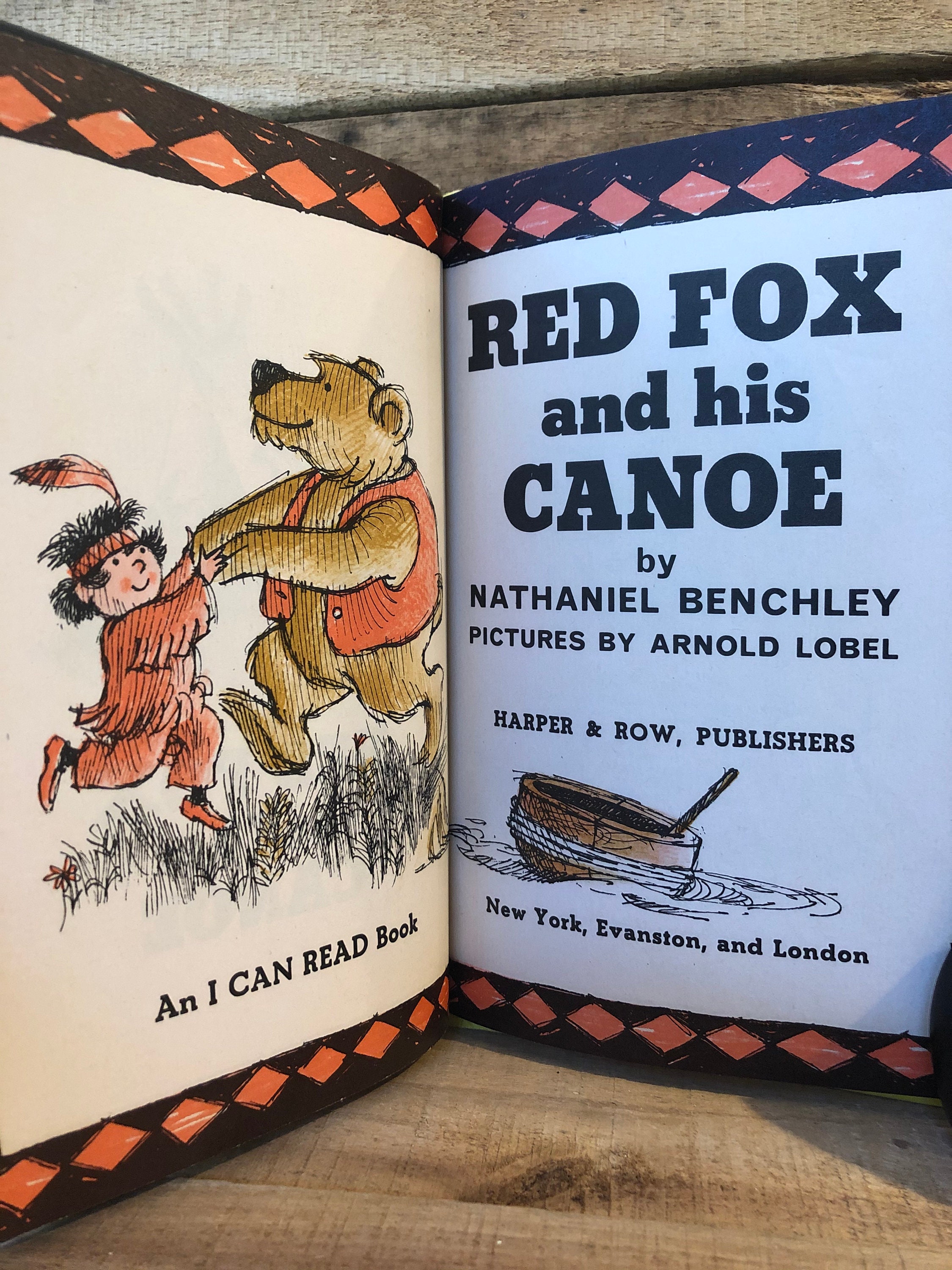 Red Fox and His Canoe Illustrated by Arnold Lobel: an I Can - Etsy