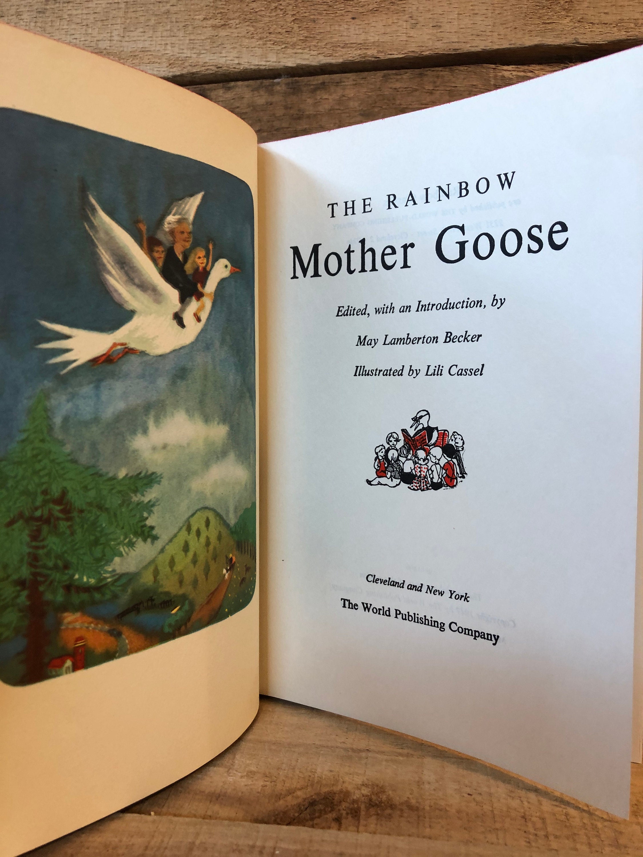 The Rainbow Mother Goose Illustrated by Lili Cassel: 1947 - Etsy