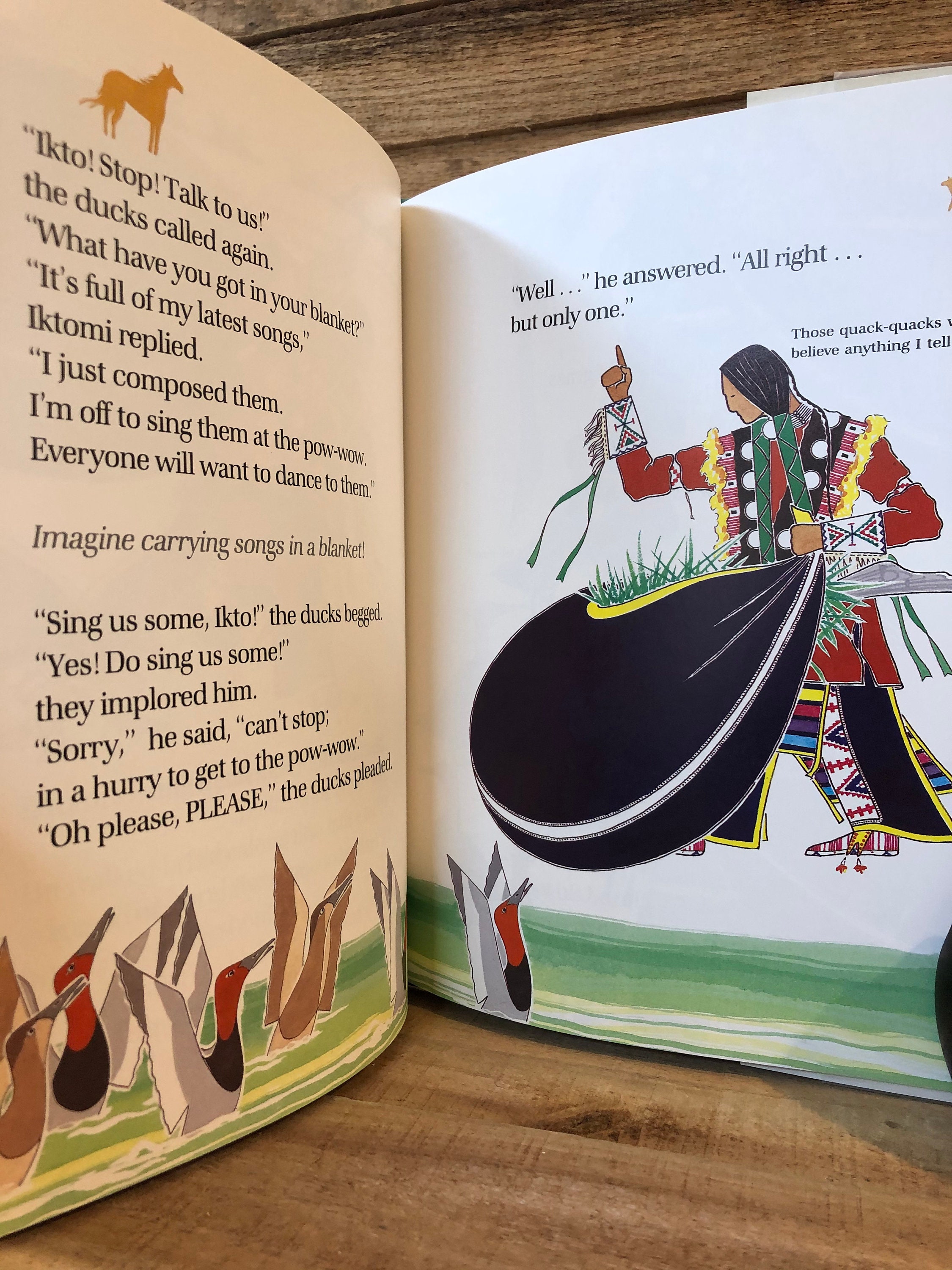 Iktomi and the Ducks by Paul Goble: with Dust Jacket 1990 | Etsy