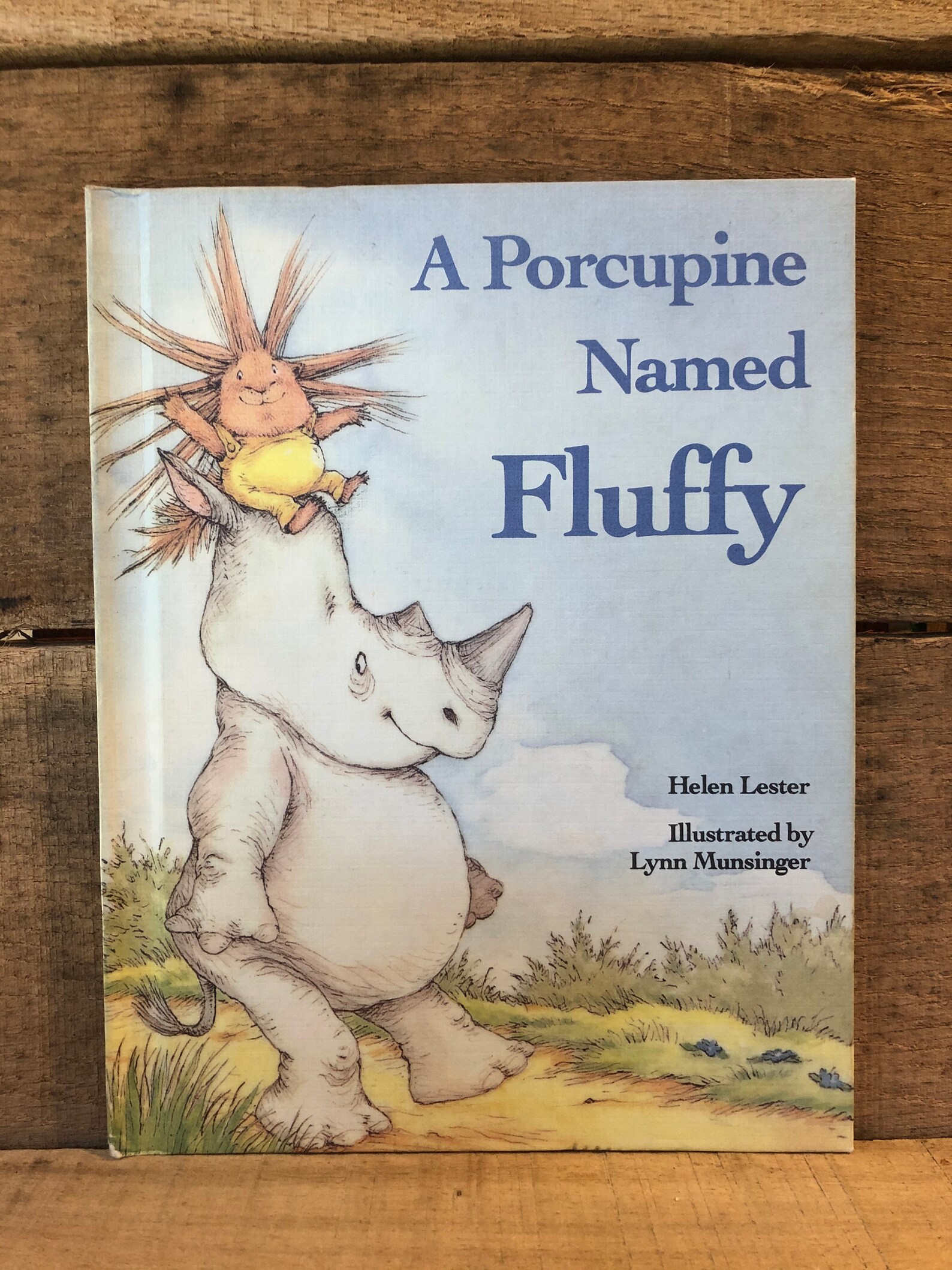 A Porcupine Named Fluffy by Helen Lester: Weekly Reader 1986 - Etsy