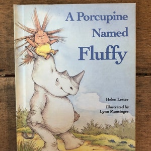 A Porcupine Named Fluffy by Helen Lester: Weekly Reader 1986 - Etsy