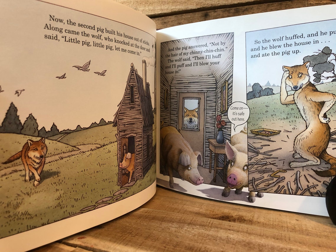 The Three Pigs by David Wiesner: With Dust Jacket 2001 - Etsy