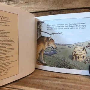 The Three Pigs by David Wiesner: With Dust Jacket 2001 - Etsy