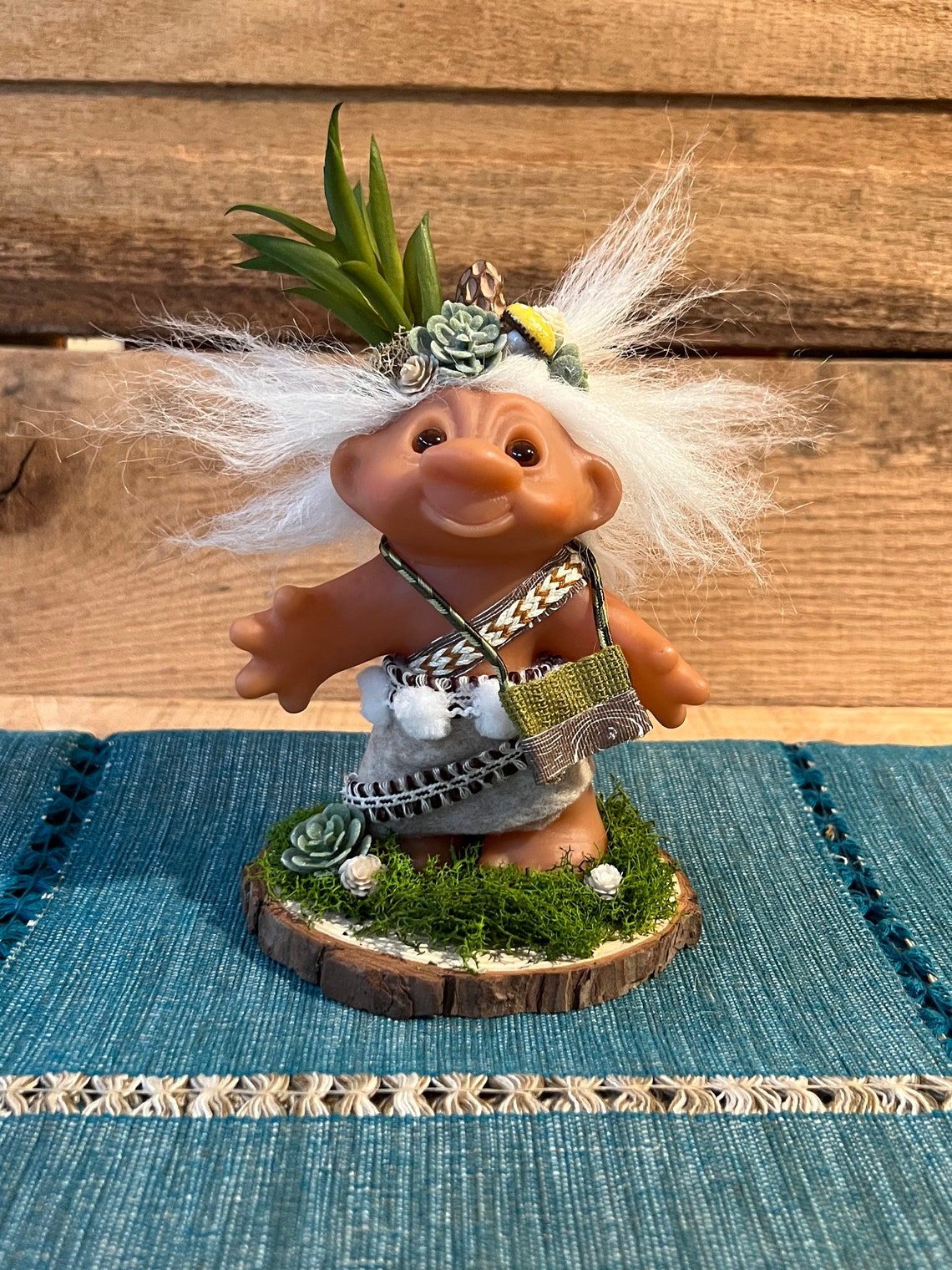 Troll Doll Troll Doll Art Home Decor Upcycled Troll Doll: - Etsy