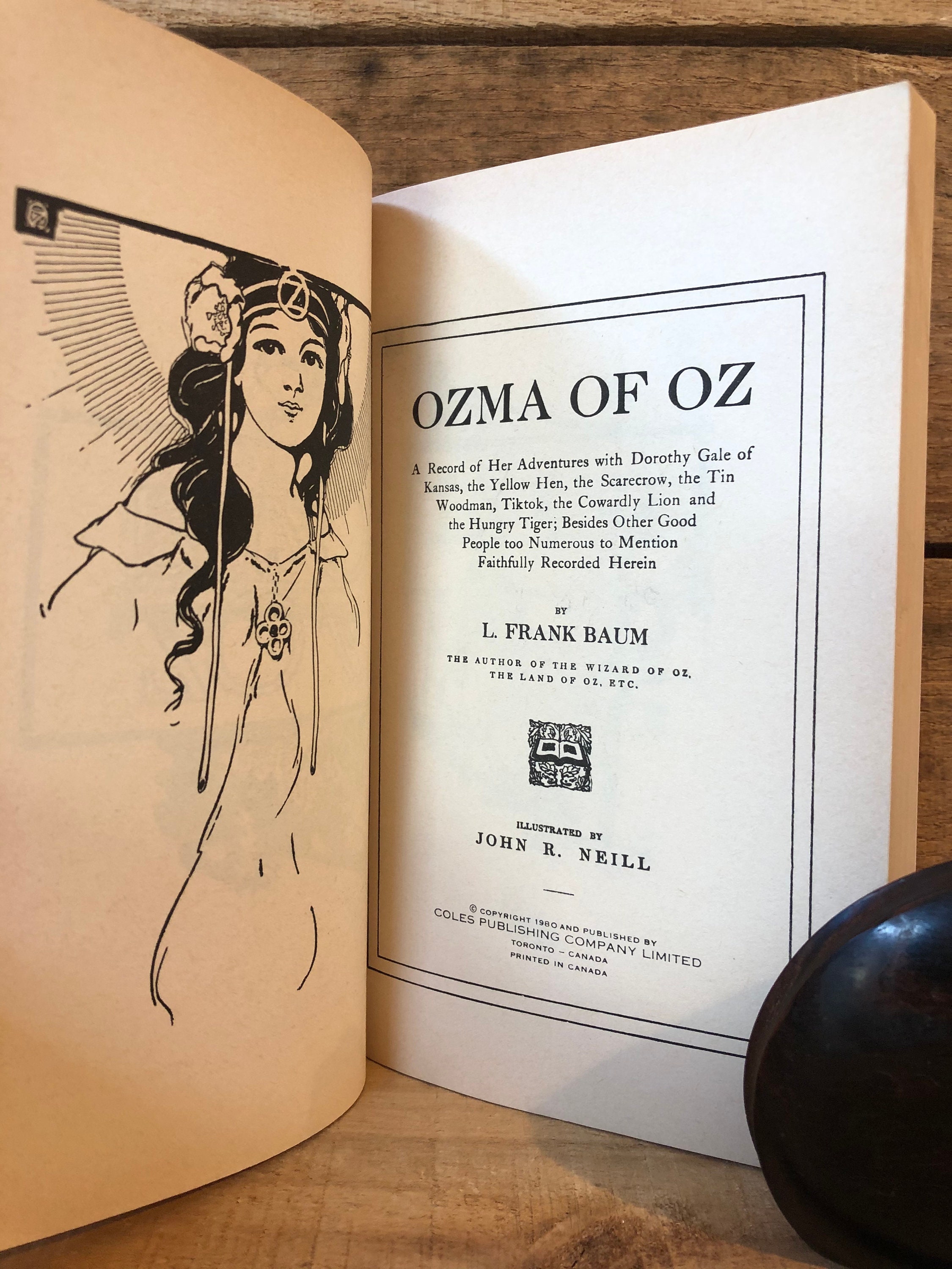 Ozma of Oz by L. Frank Baum: Coles Publishing 1980 - Etsy