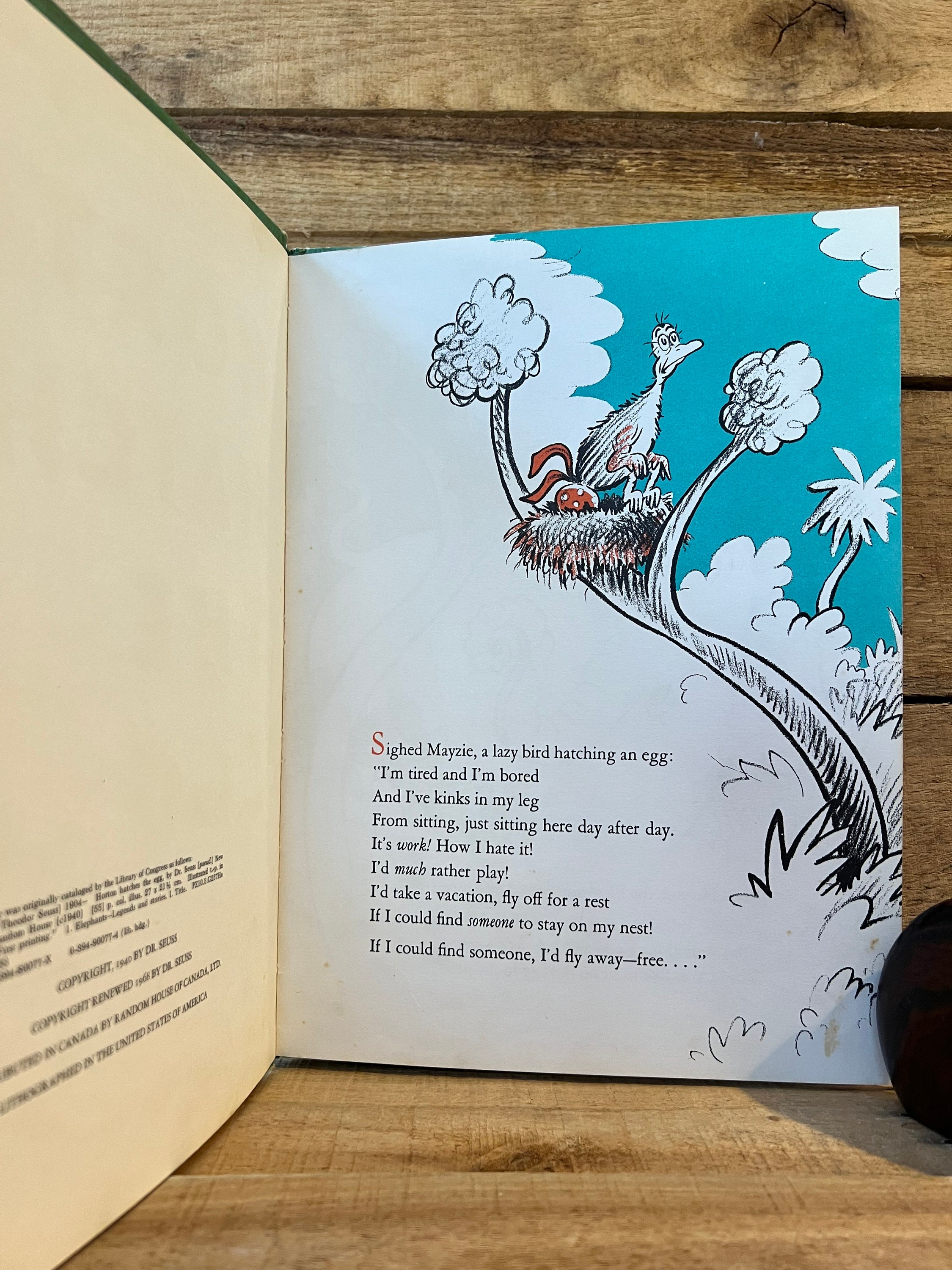 Horton Hatches the Egg: Dr. Seuss 1968 - Etsy