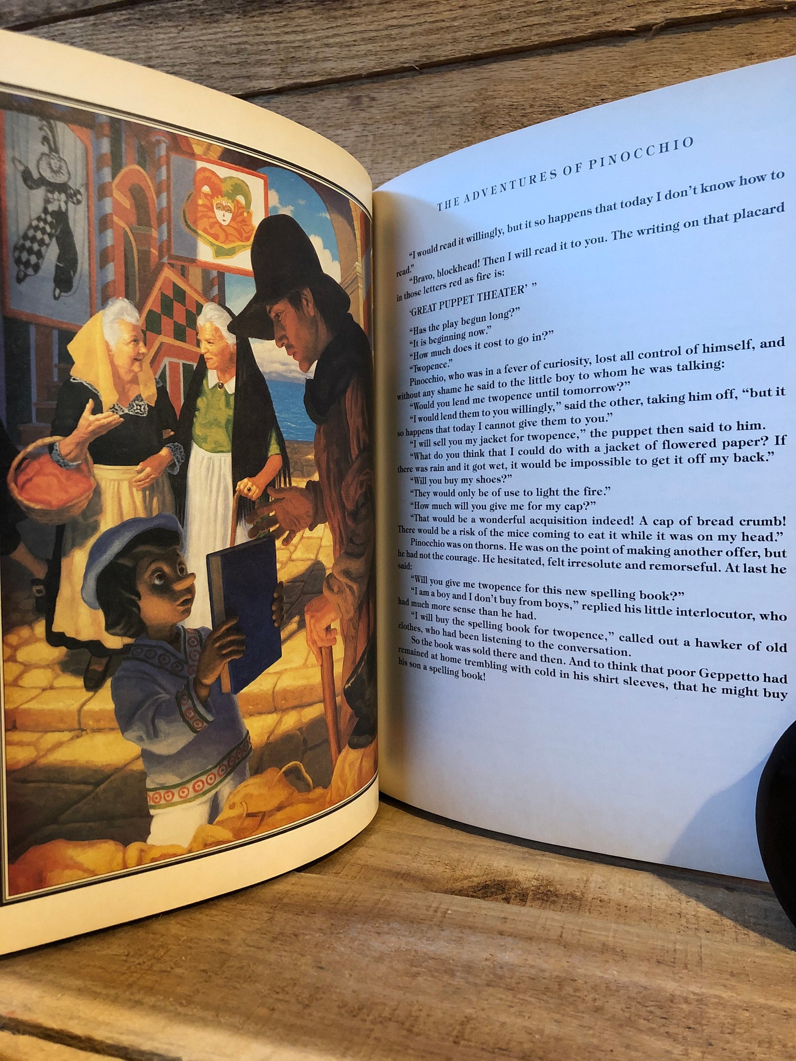 Pinocchio by Carlo Collodi, Illustrated by Greg Hildebrandt: 1986 - Etsy