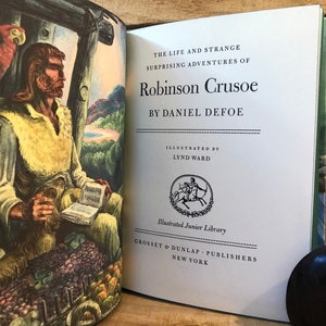 Robinson Crusoe Illustrated Junior Library: 1980 - Etsy