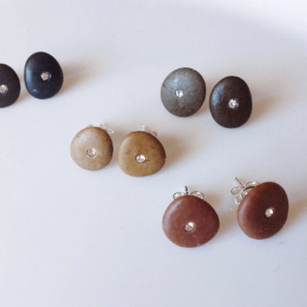 Pebble Earrings - Etsy