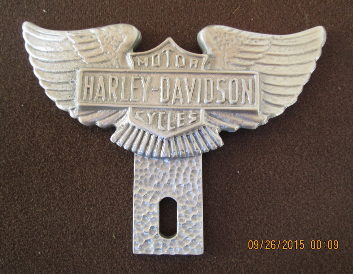 Harley Davidson Motorcycle Wings License Plate Topper - Etsy