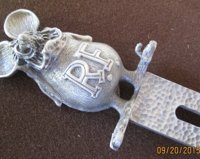 Rod the Rat Mechanic Rat Rod / Hot Rod Hood Ornament. Homage - Etsy
