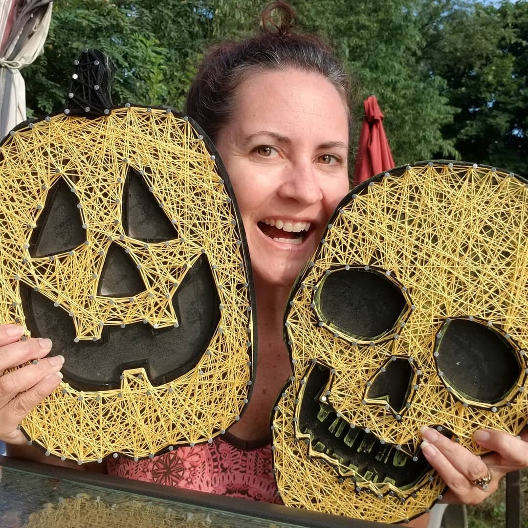 Skull String Art / Fall String Art / Made to Order or DIY | Etsy